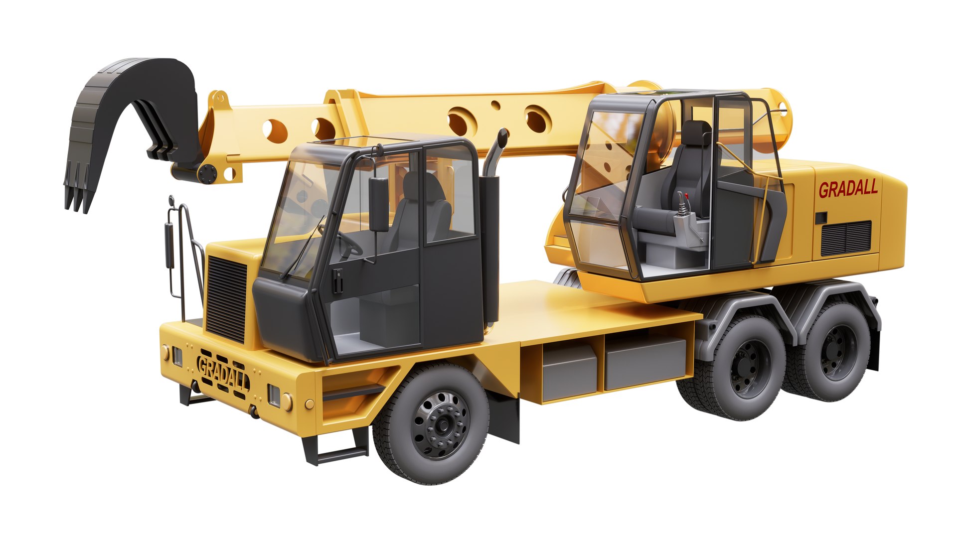 3D Model Excavator Gradall XL4100 - TurboSquid 2216236