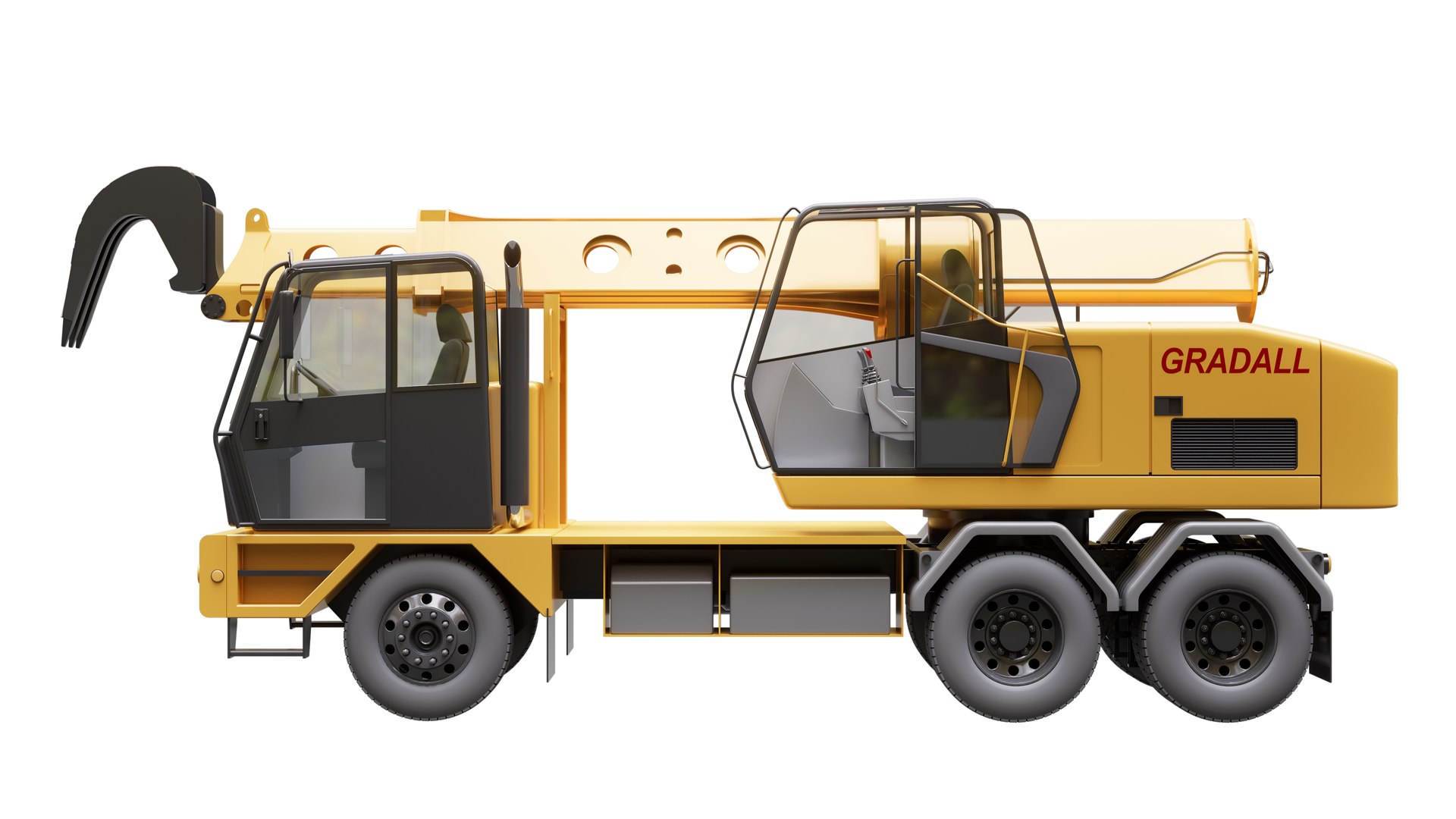 3D Model Excavator Gradall XL4100 - TurboSquid 2216236