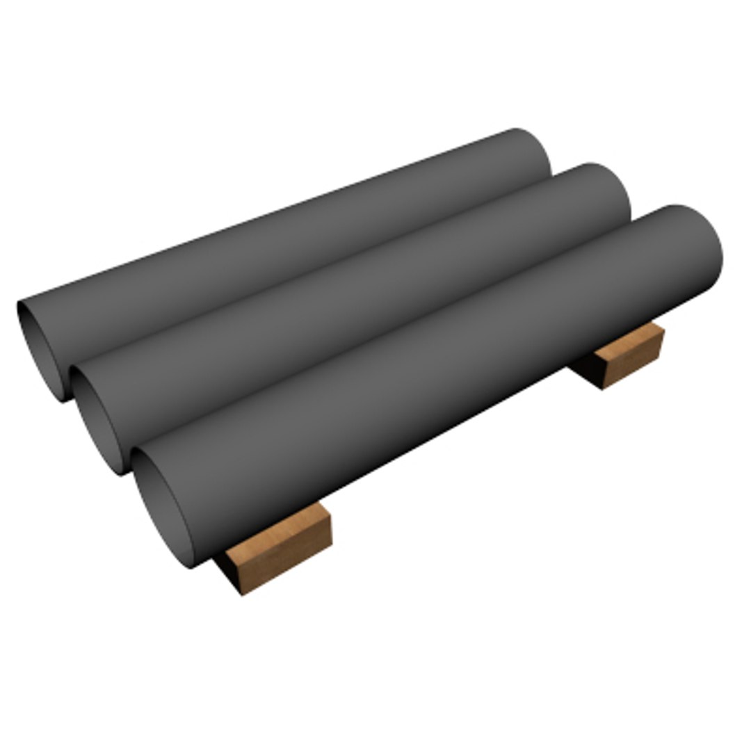 3d Model Of 4in Pipe Steel