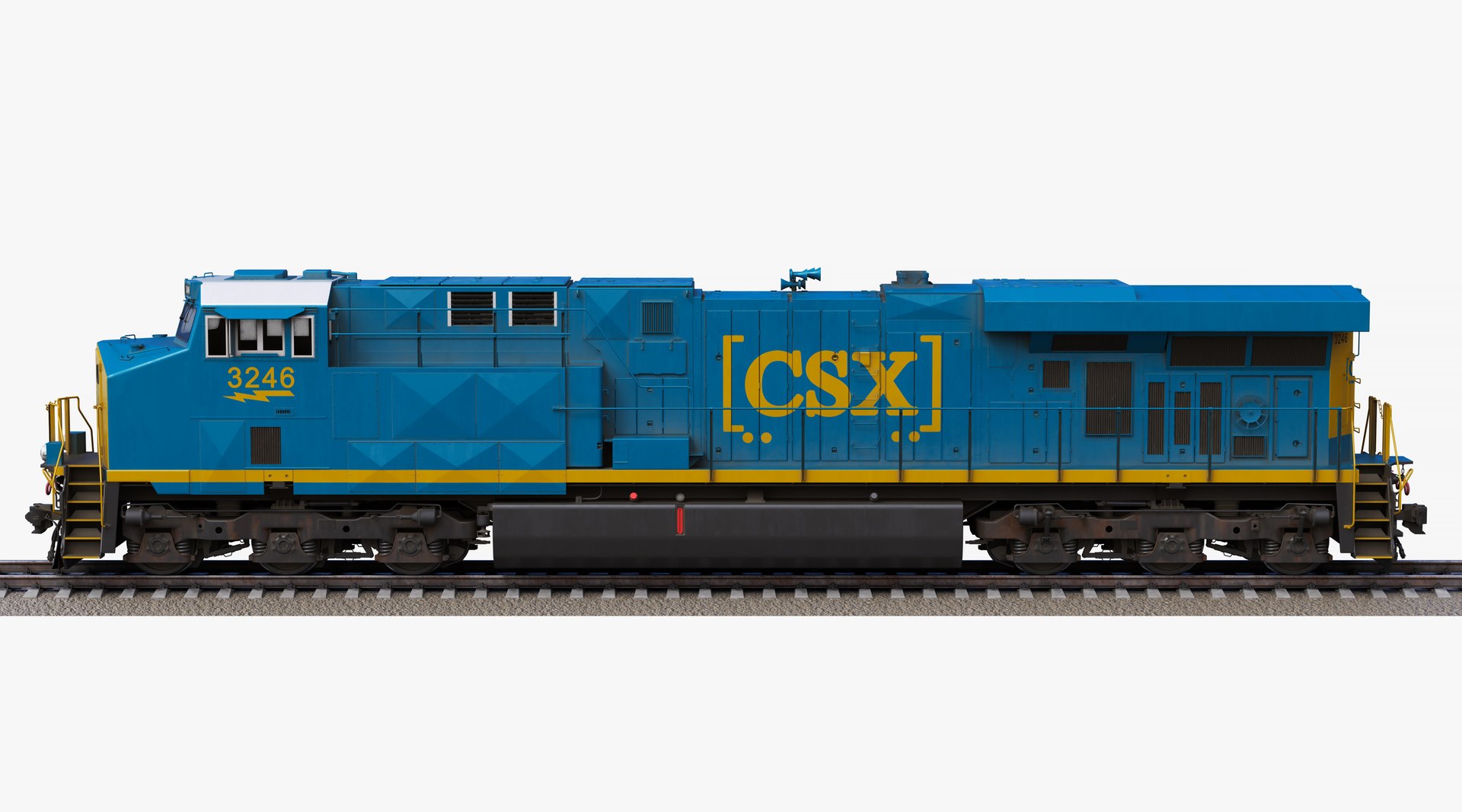 3D locomotive ge es44ac csx - TurboSquid 1422779