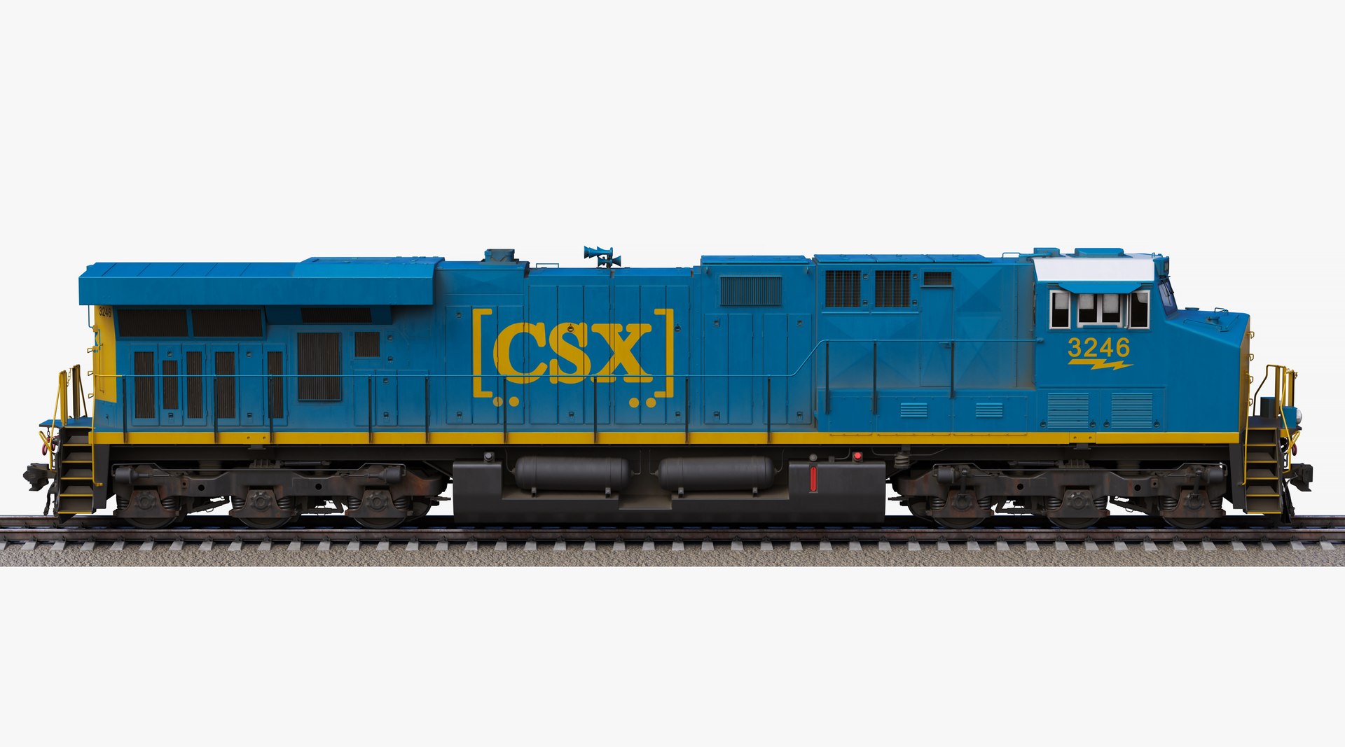 3D locomotive ge es44ac csx - TurboSquid 1422779