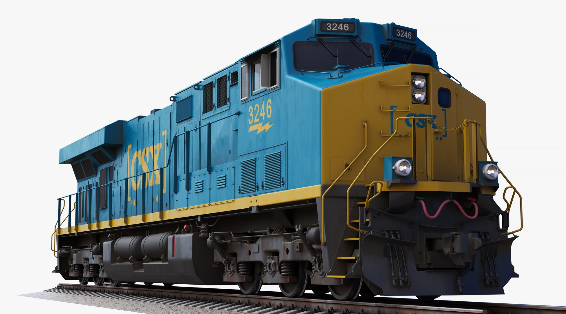 3D locomotive ge es44ac csx - TurboSquid 1422779