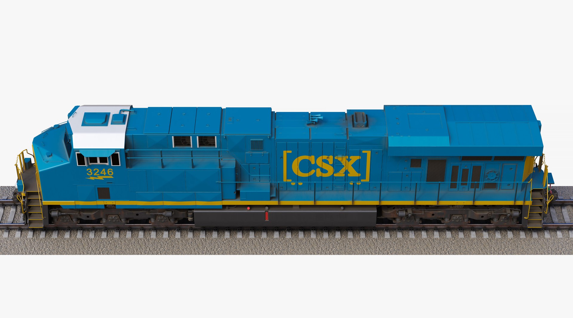 3D locomotive ge es44ac csx - TurboSquid 1422779