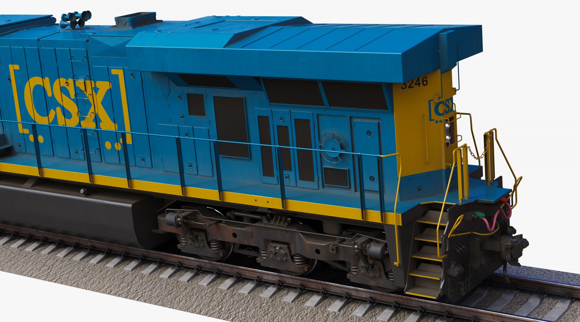 3D Locomotive Ge Es44ac Csx - TurboSquid 1422779