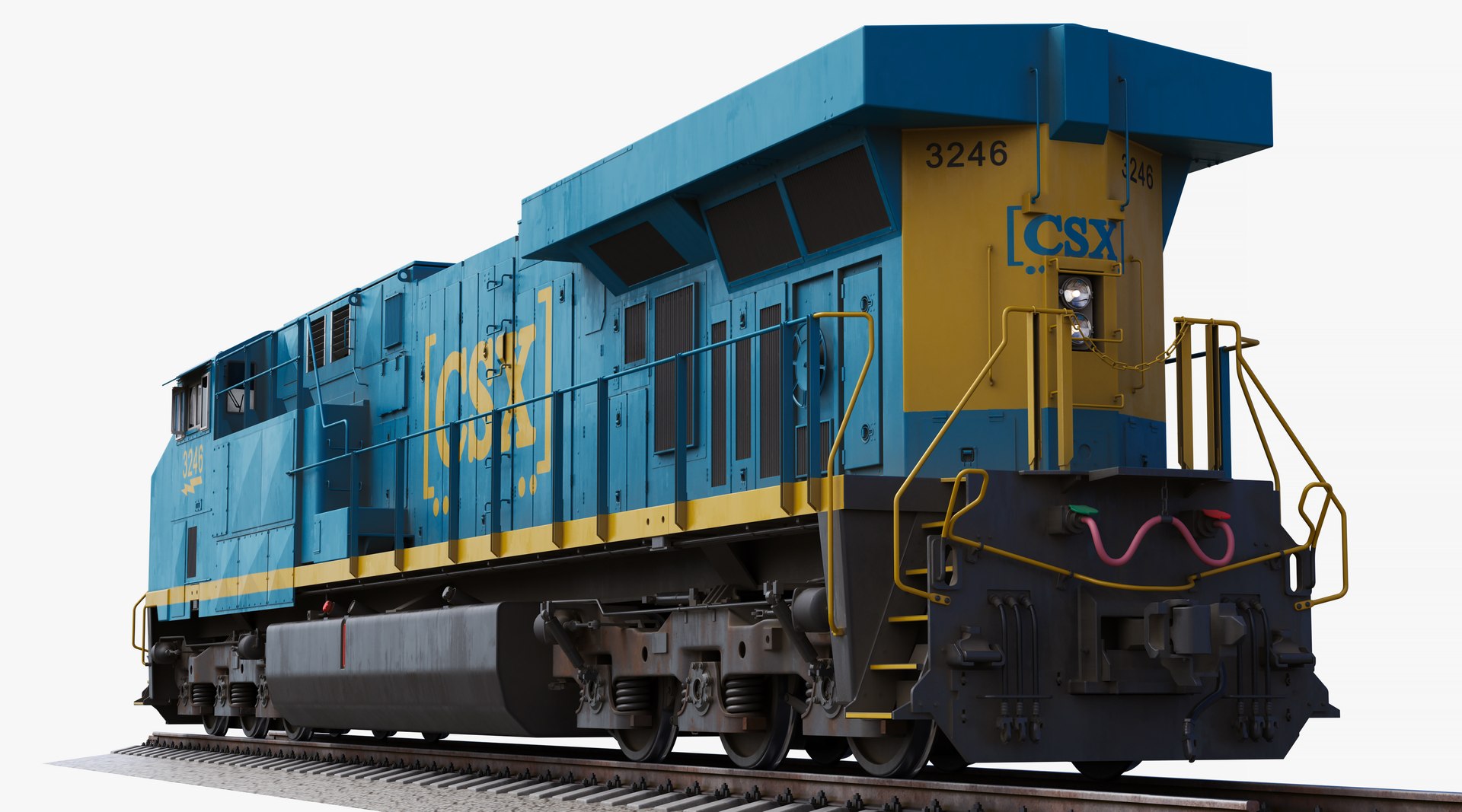3D locomotive ge es44ac csx - TurboSquid 1422779