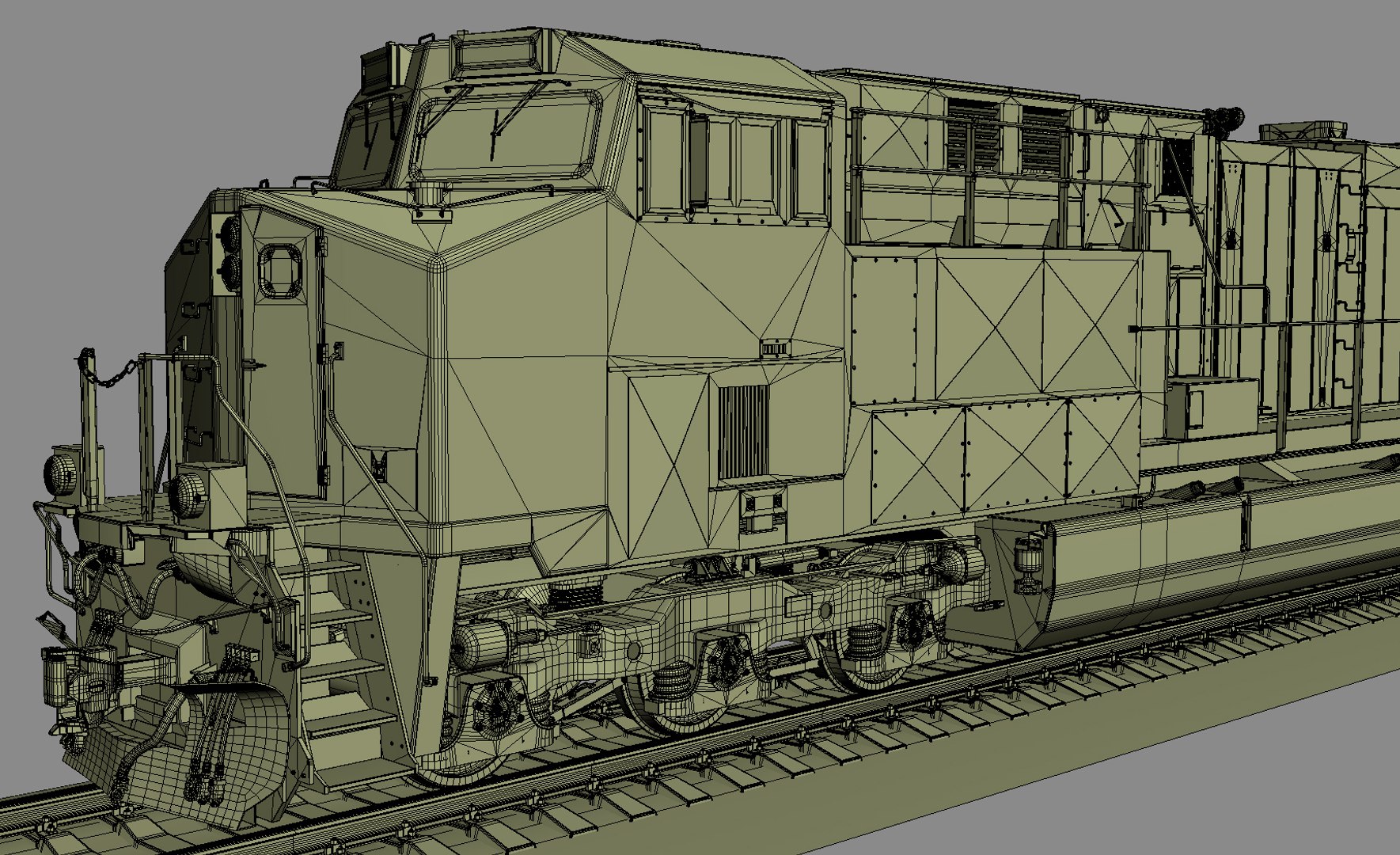 3D Locomotive Ge Es44ac Csx - TurboSquid 1422779