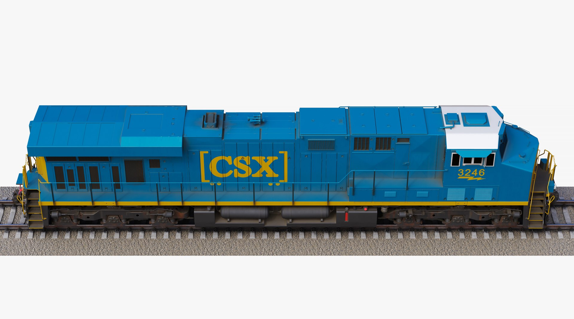 3D locomotive ge es44ac csx - TurboSquid 1422779