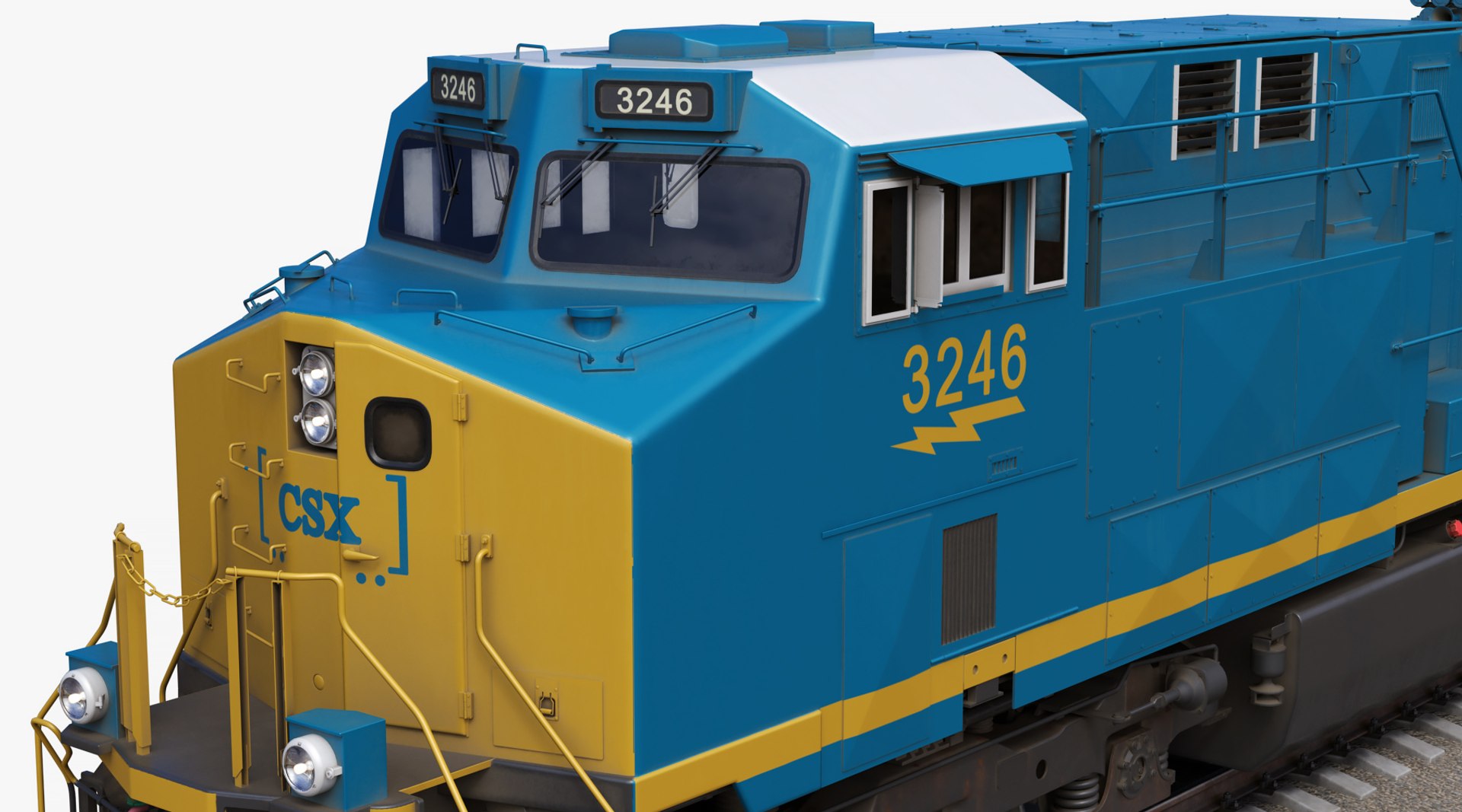 3D locomotive ge es44ac csx - TurboSquid 1422779