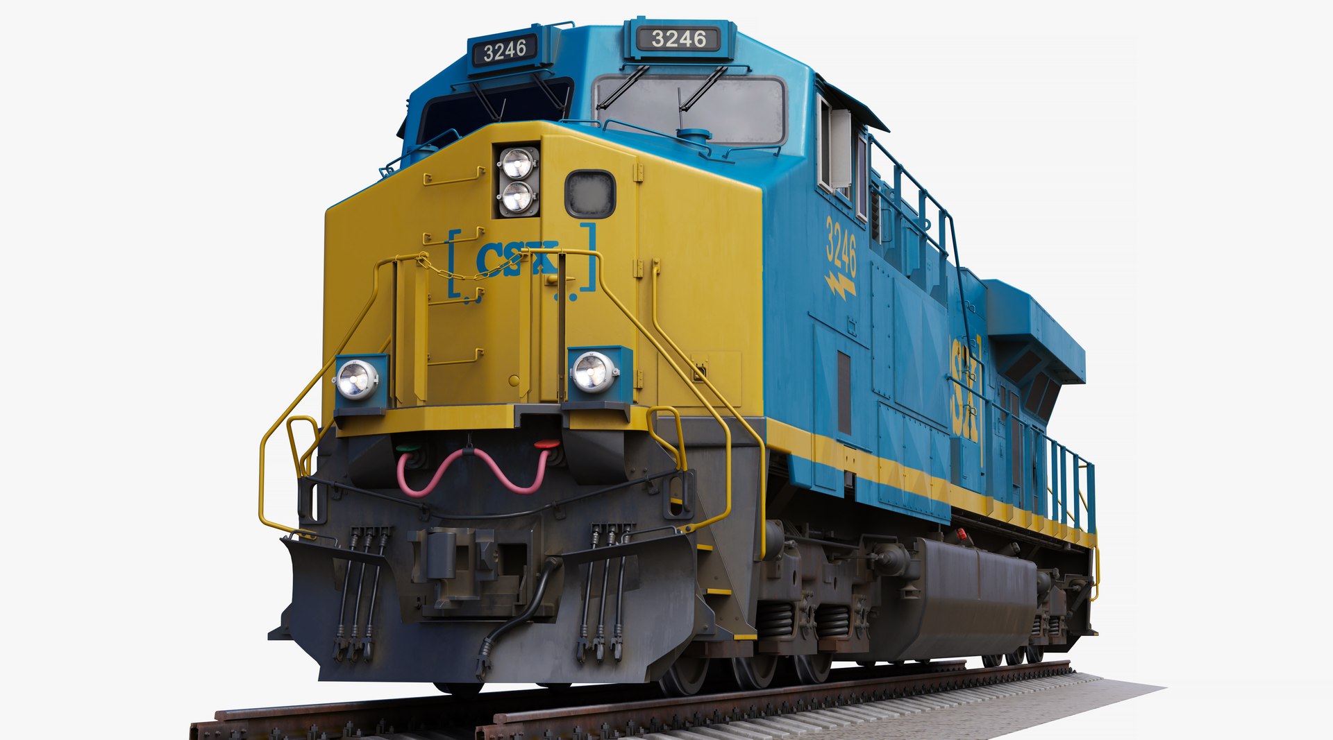3D locomotive ge es44ac csx - TurboSquid 1422779