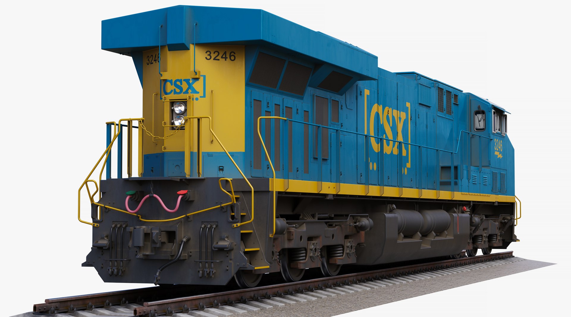 3D locomotive ge es44ac csx - TurboSquid 1422779