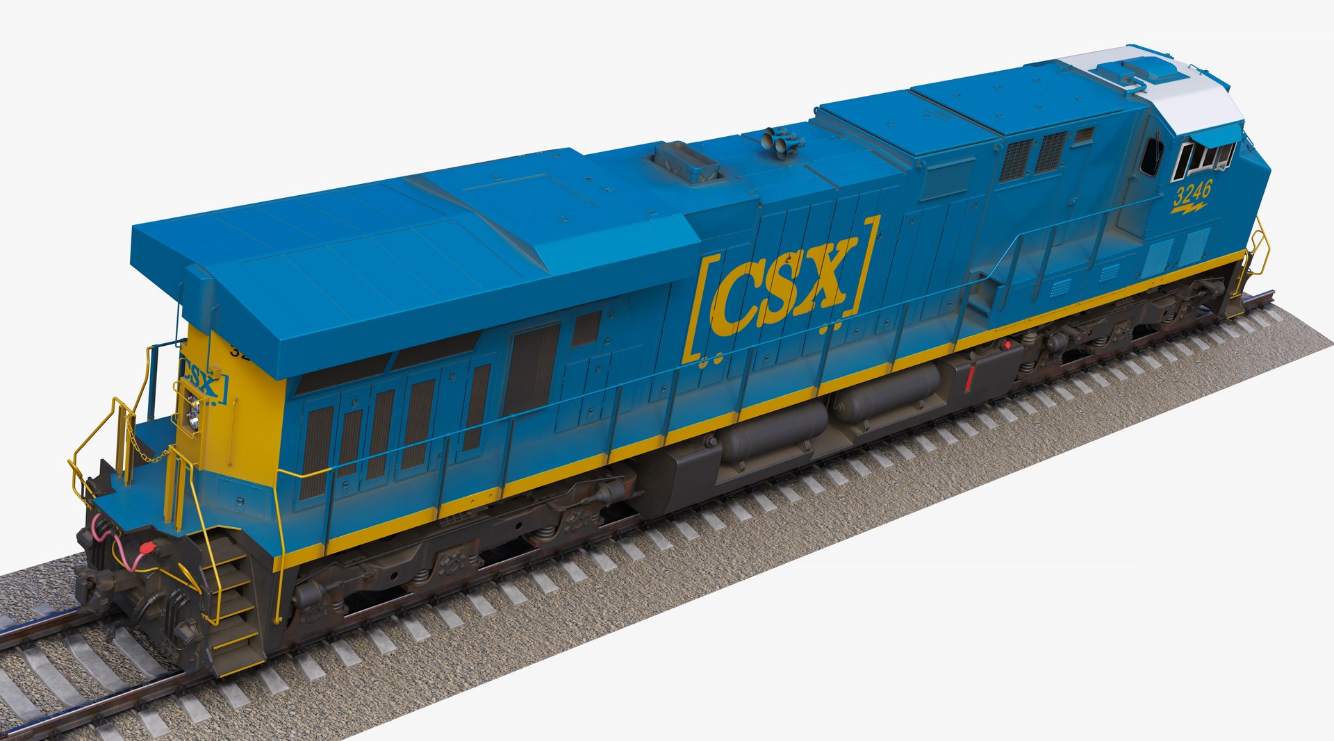 3D locomotive ge es44ac csx - TurboSquid 1422779