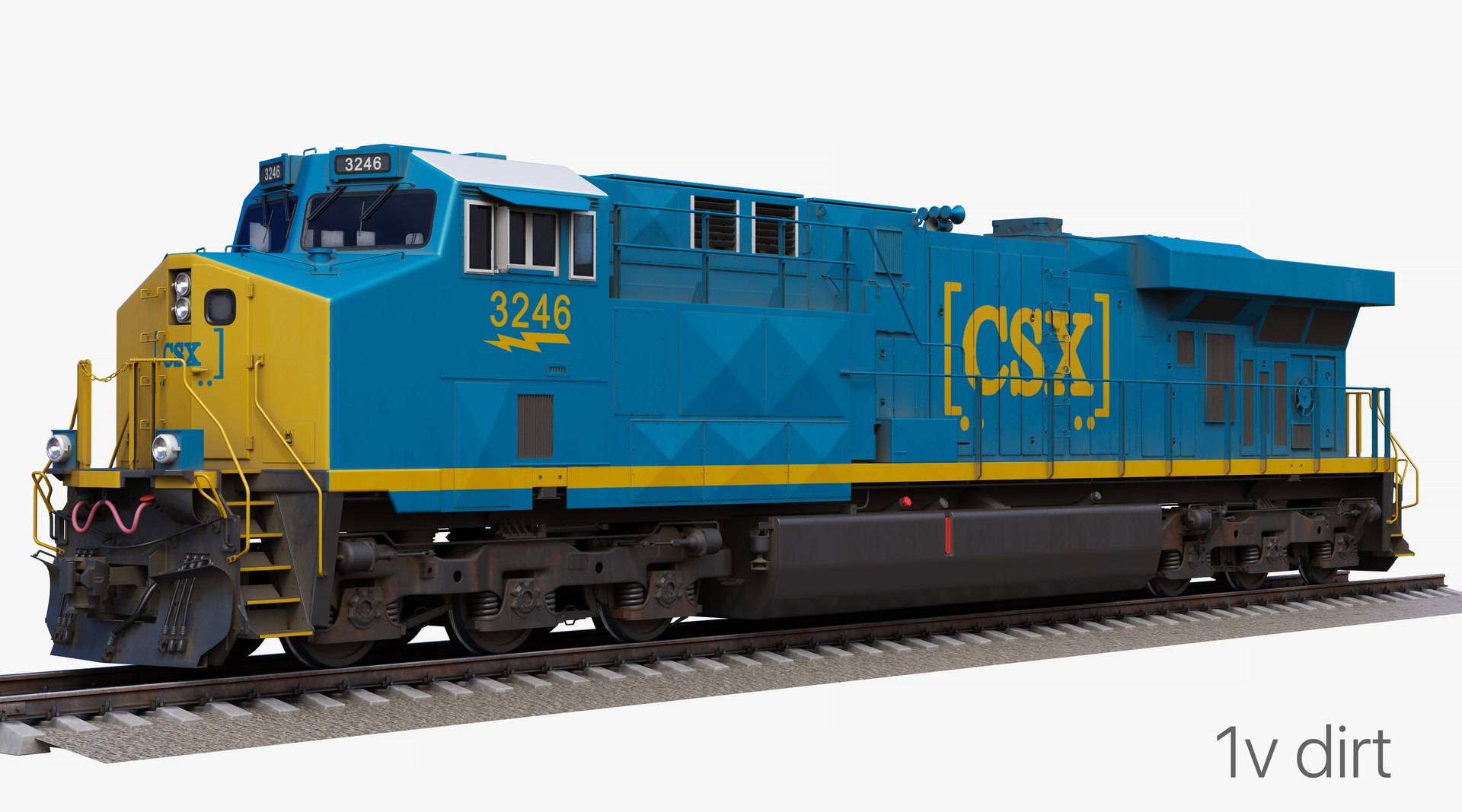 3D locomotive ge es44ac csx - TurboSquid 1422779
