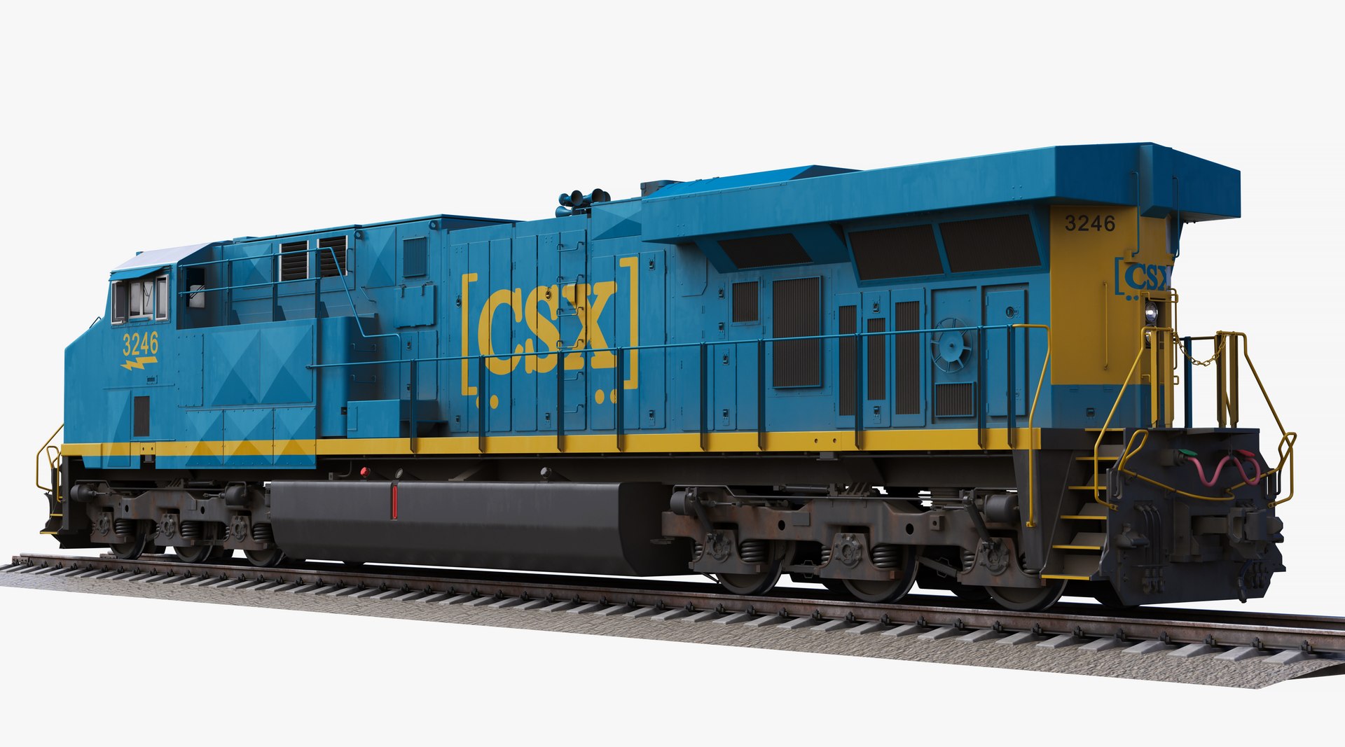 3D locomotive ge es44ac csx - TurboSquid 1422779