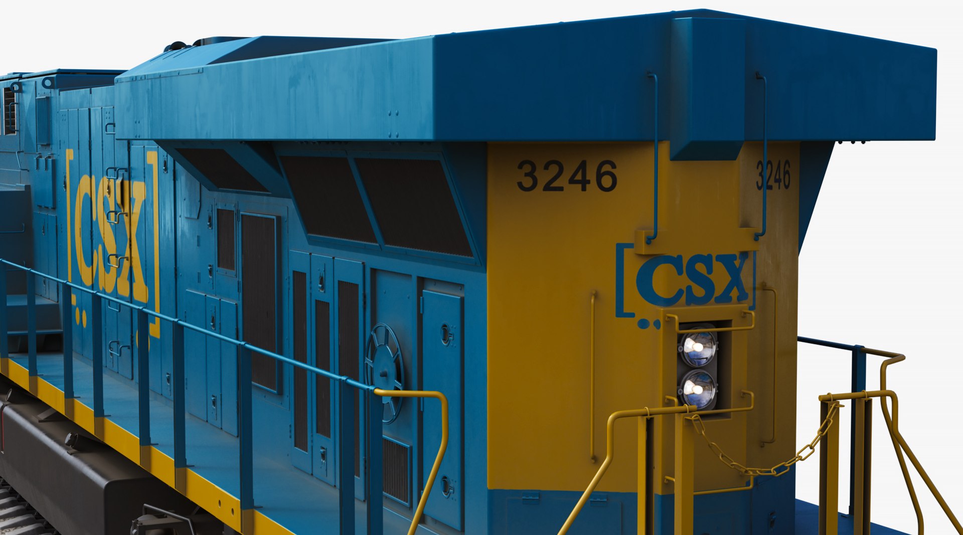 3D Locomotive Ge Es44ac Csx - TurboSquid 1422779