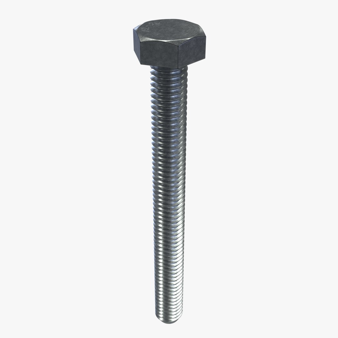 Hex bolt m6x60 6 3D - TurboSquid 1394307