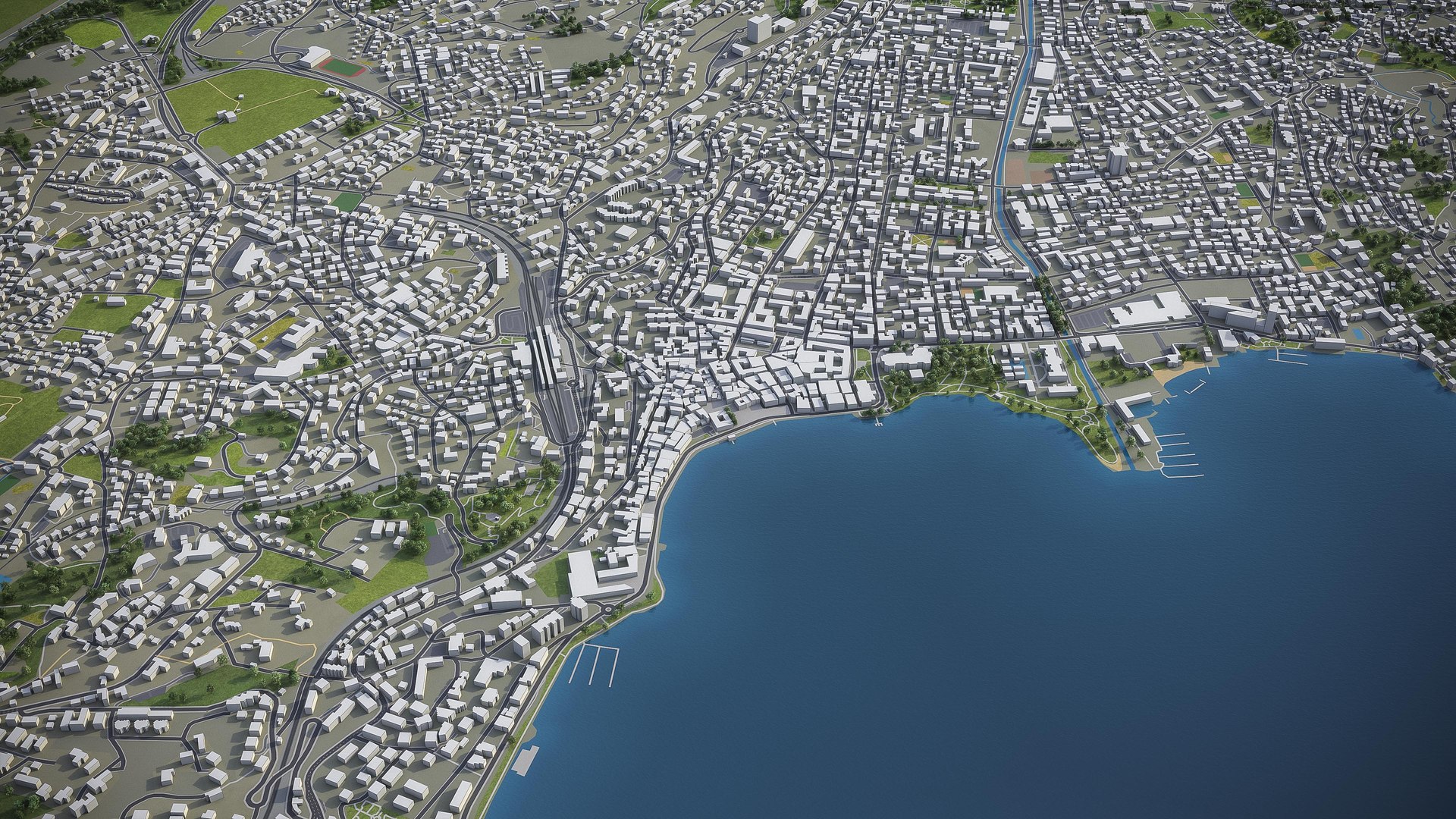 Lugano Surrounding - 3D Model - TurboSquid 1534757
