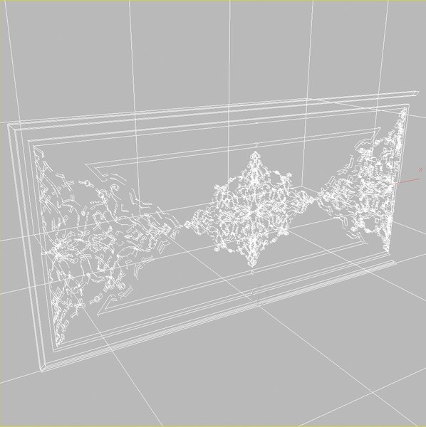 free pattern architecture 3d model