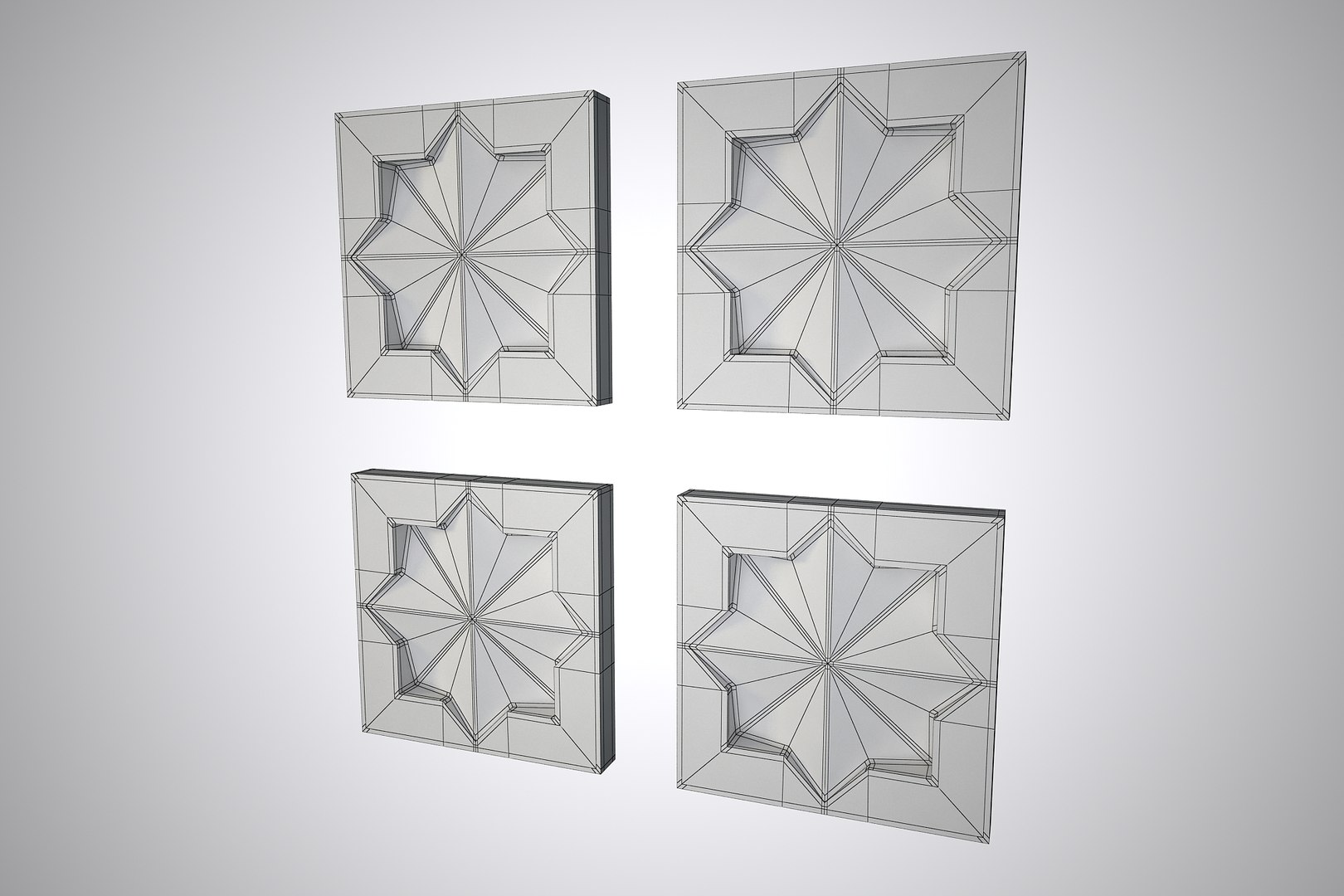 Pattern Wall 3D Model - TurboSquid 1445688