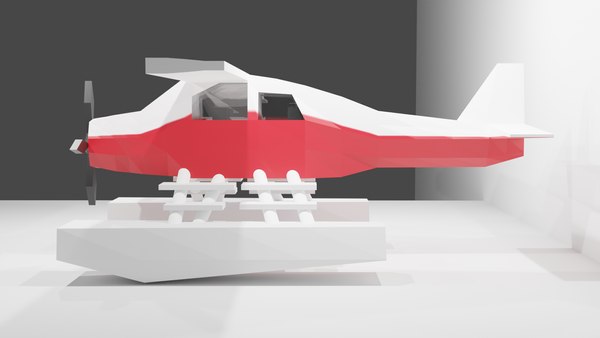 modelo 3d Low poly plane - TurboSquid 1974123