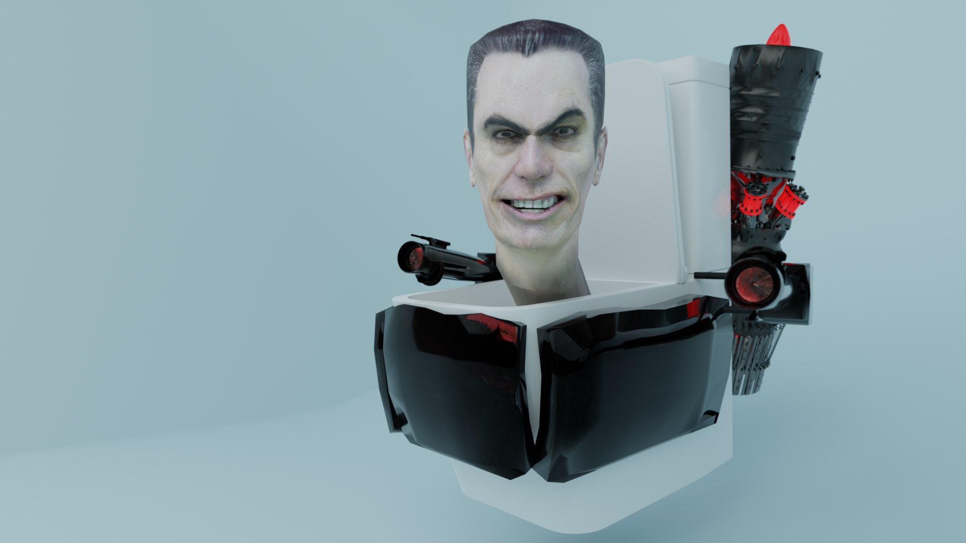 3D Skibidi Toilet Upgraded Toilet Boss - TurboSquid 2095989