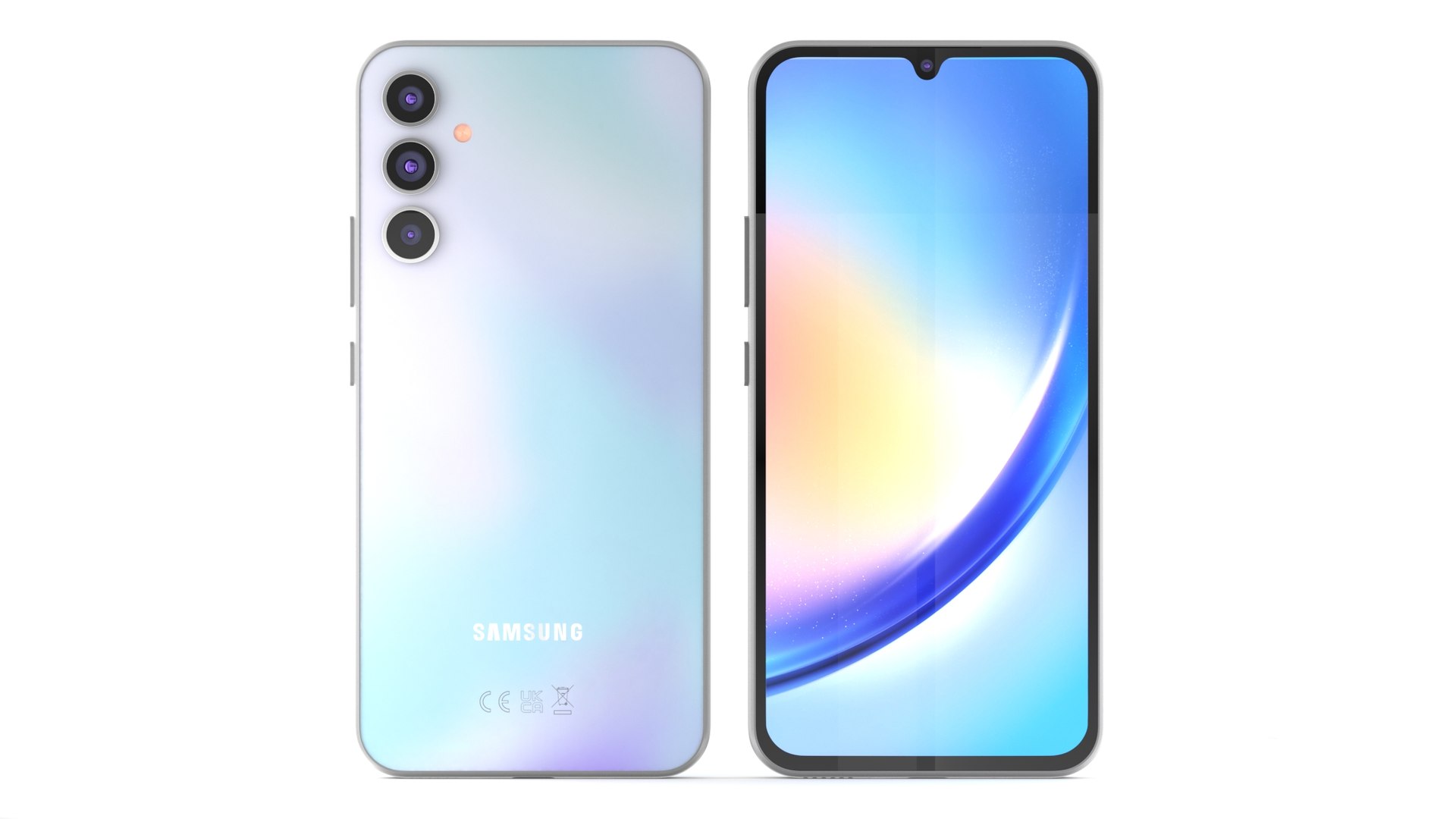 Samsung Galaxy A34 Silver 3D - TurboSquid 2101247