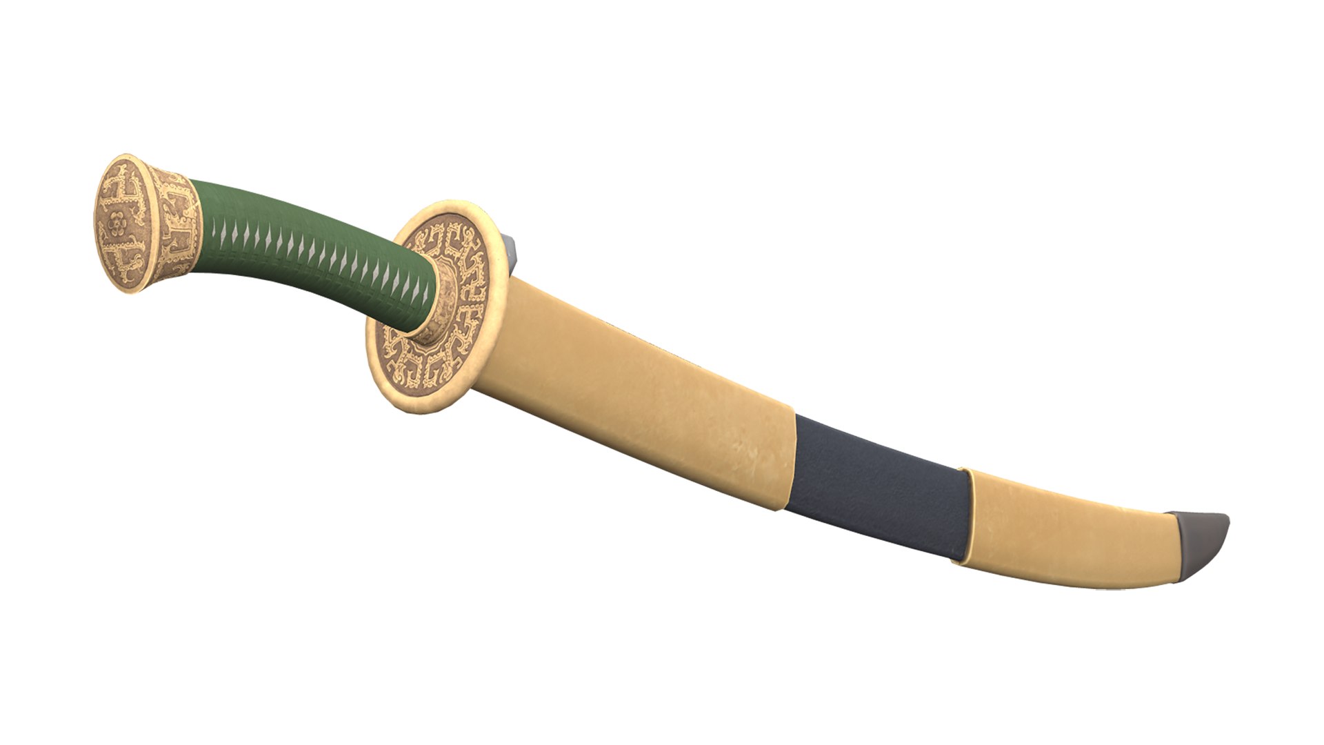Mongol Warrior Sword 3D Model - TurboSquid 1964950