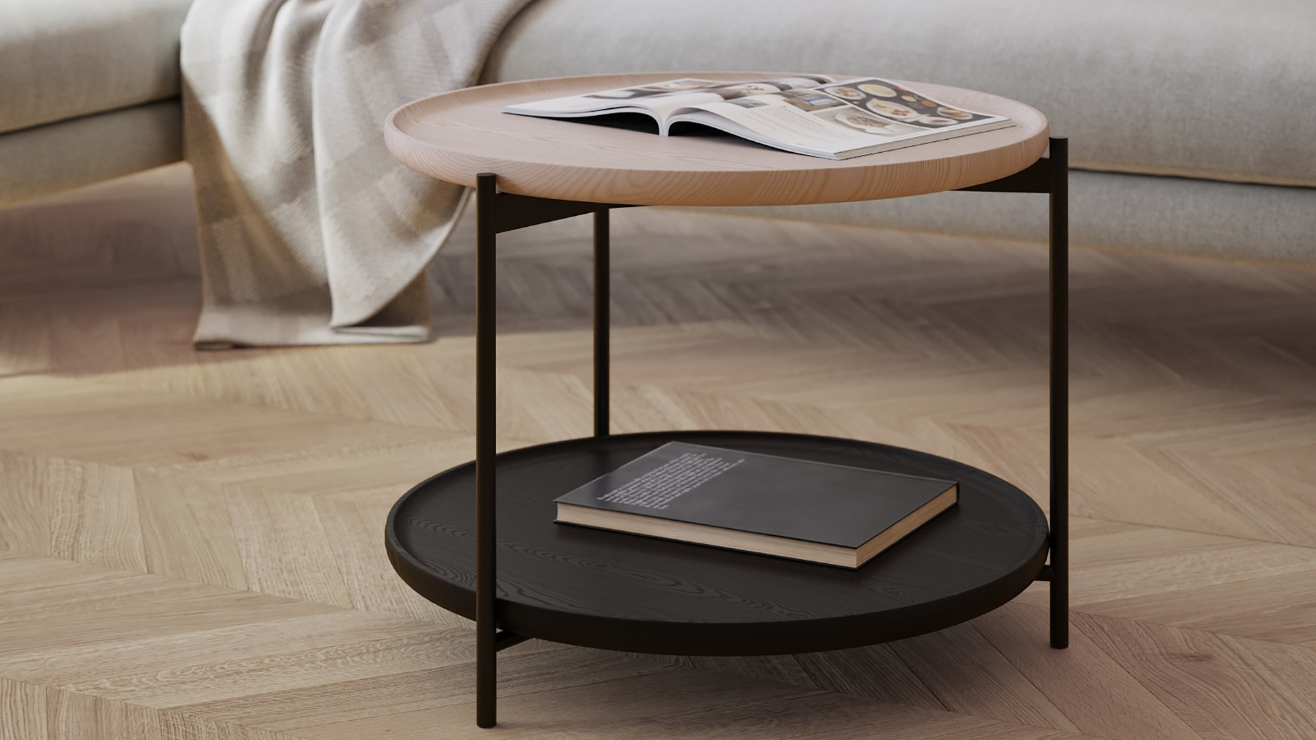 3D Plateau Wood Coffee Tables Model - TurboSquid 2229302