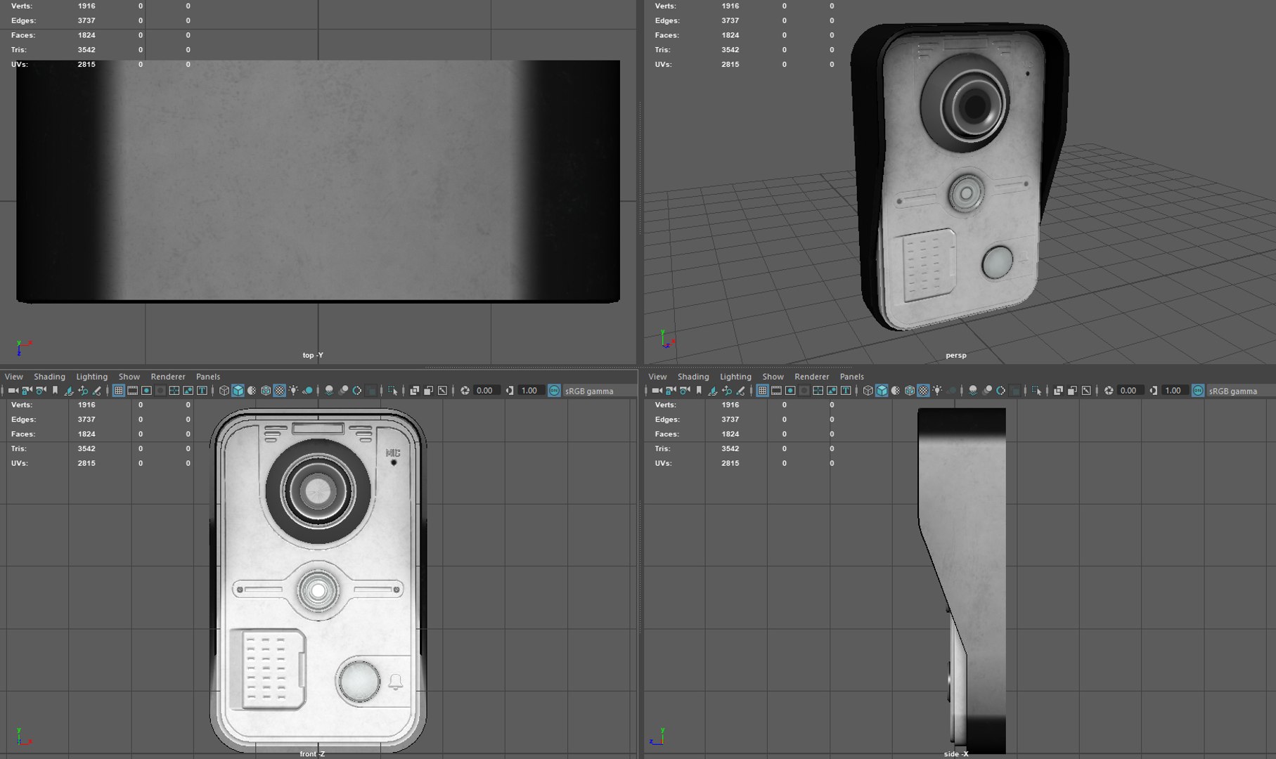 Door Intercom 3D Model - TurboSquid 1699748