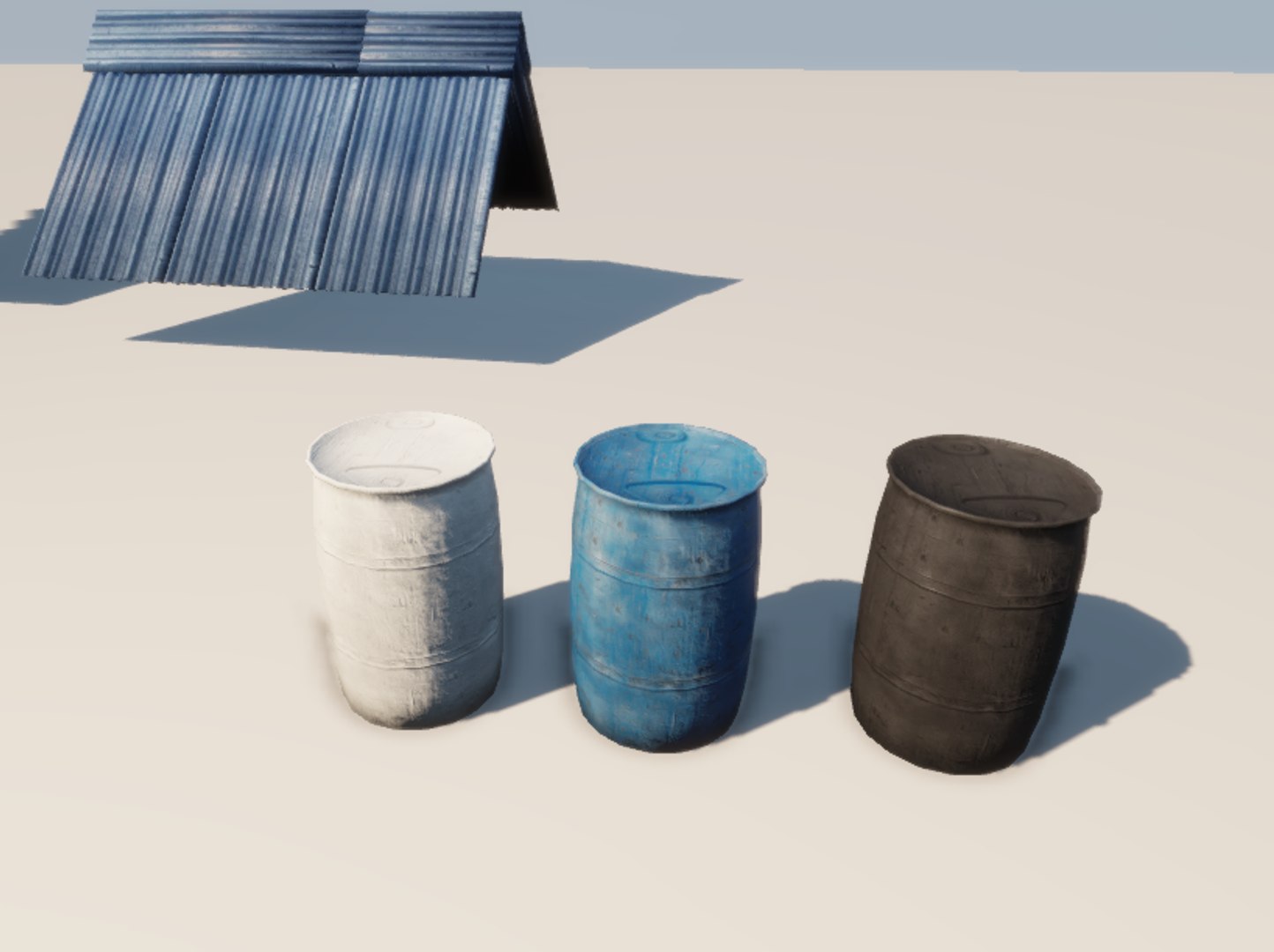 Water Barrels Low Poly 3d Model - TurboSquid 2074779