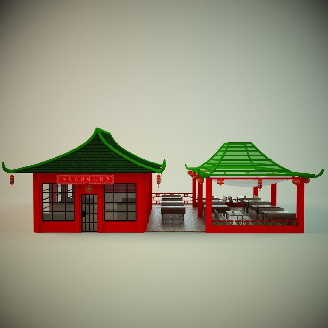 3dsmax Japan Sushi Cafe