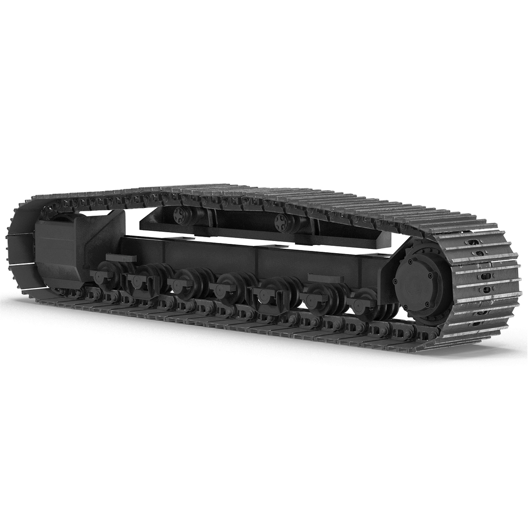 3d model excavator track