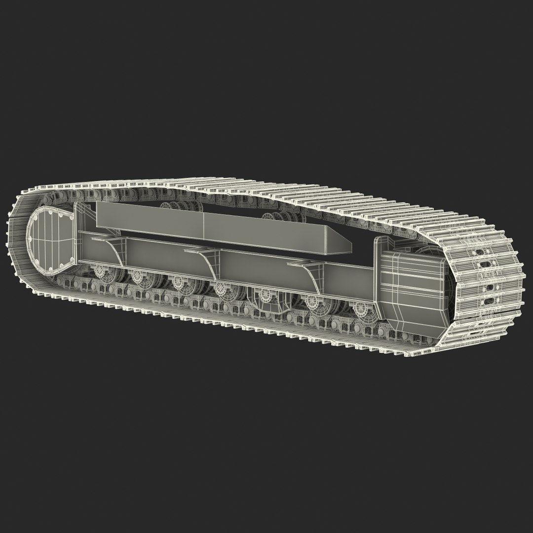 3d Model Excavator Track