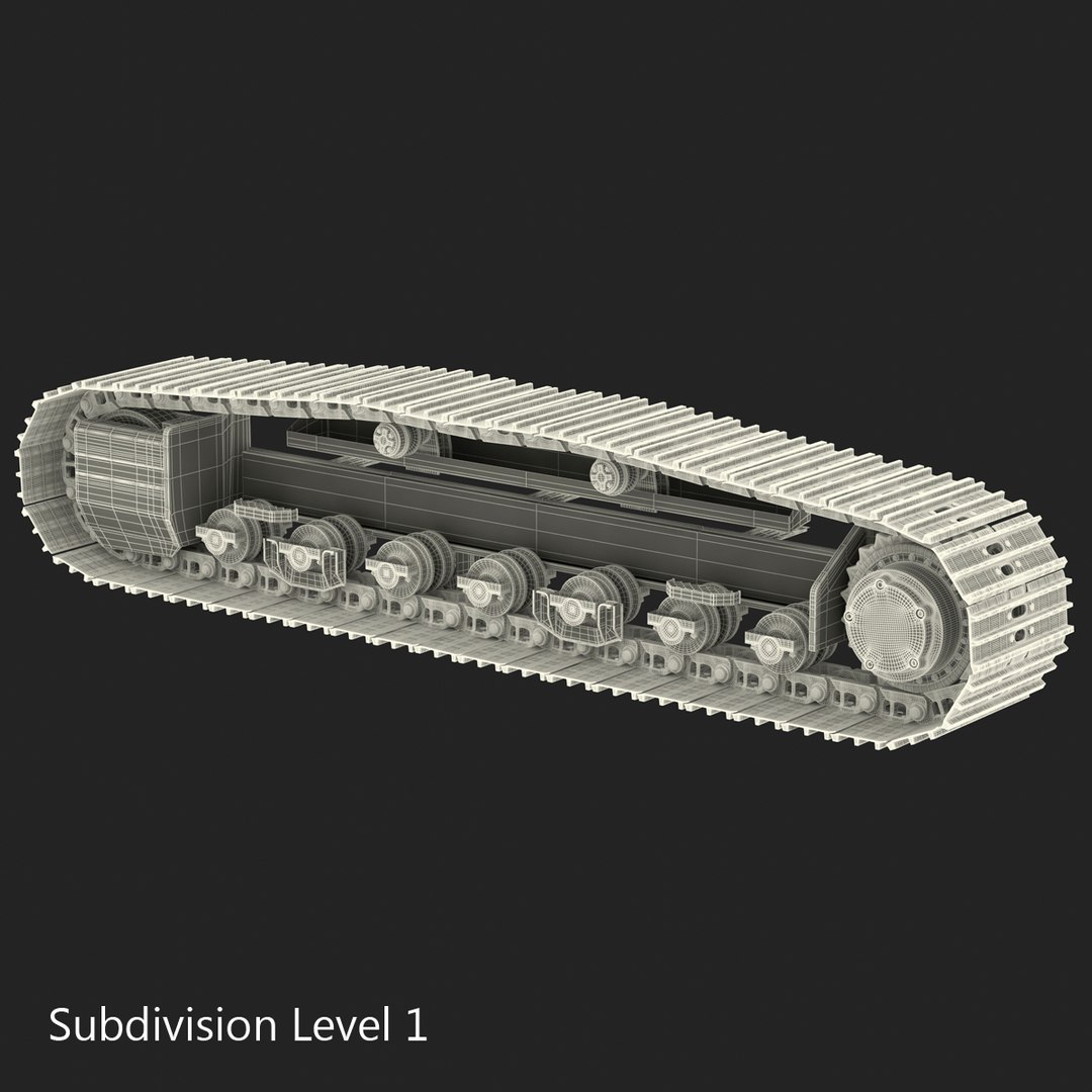 3d Model Excavator Track