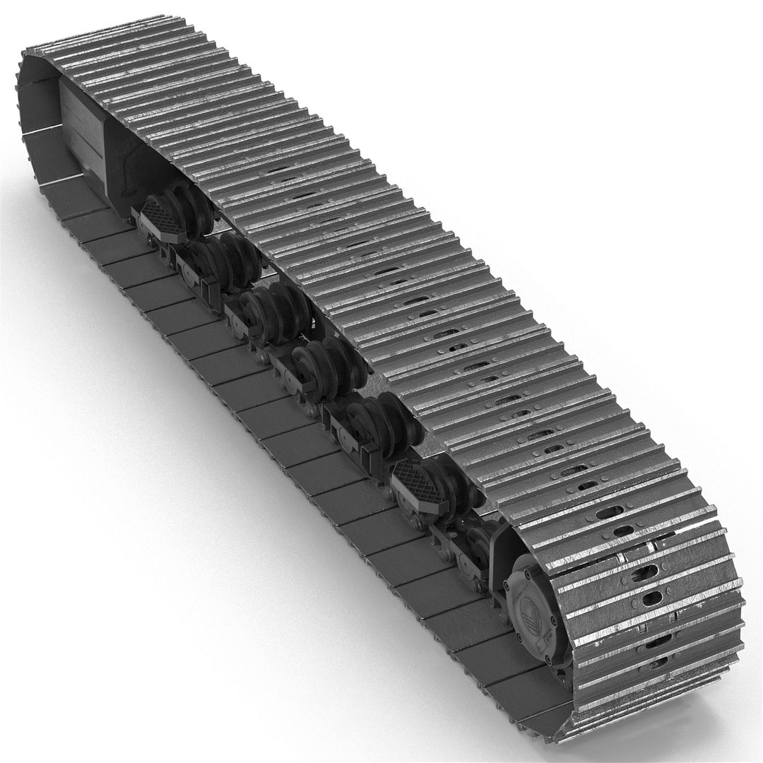 3d model excavator track