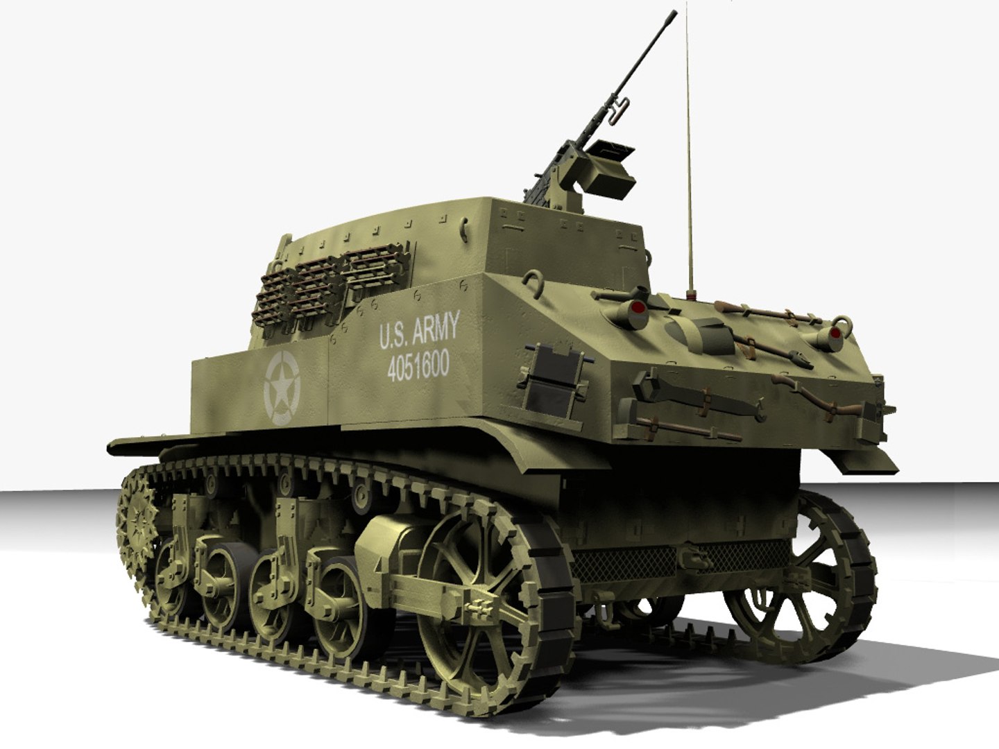 Tank 75mm Howitzer 3d Model
