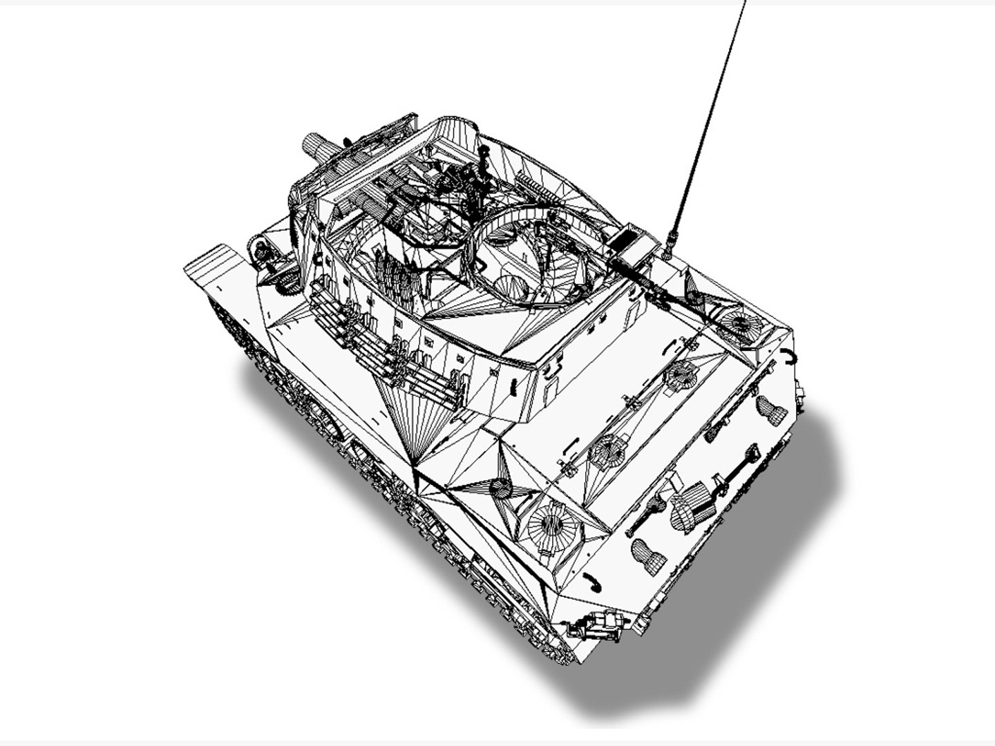 Tank 75mm Howitzer 3d Model