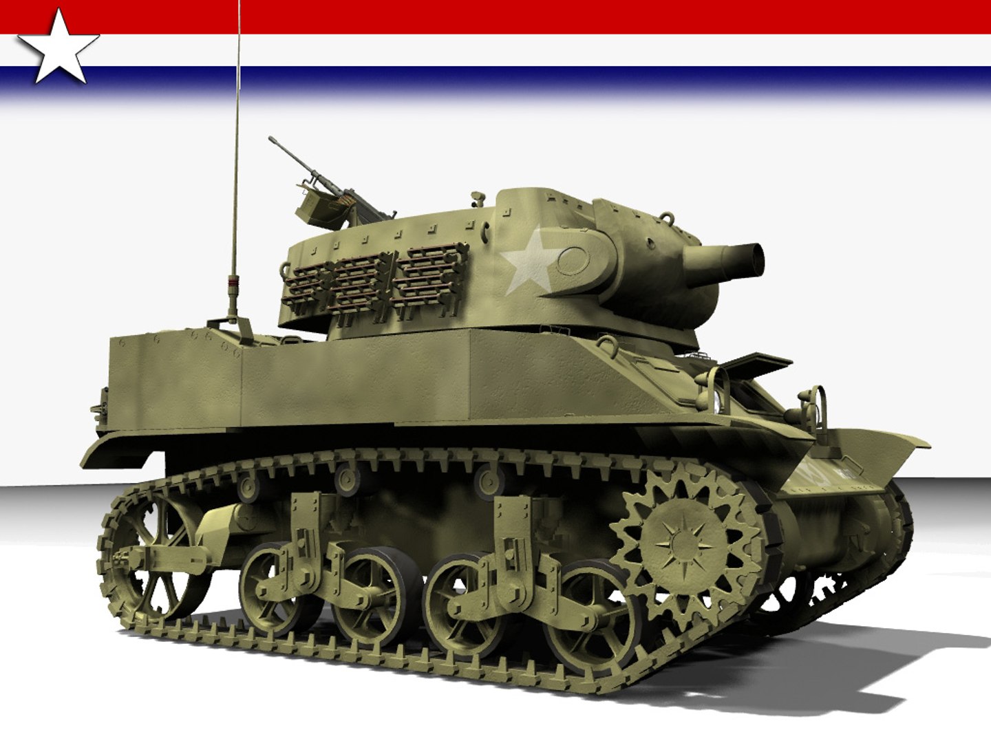 Tank 75mm Howitzer 3d Model