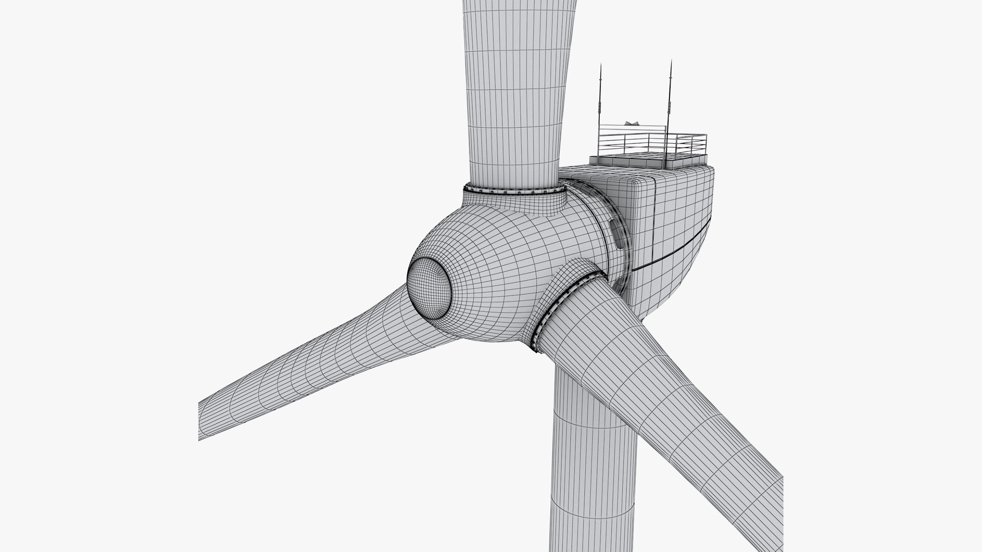 3D Model Floating Wind Turbine - Semi Sub Conrete - TurboSquid 2414001