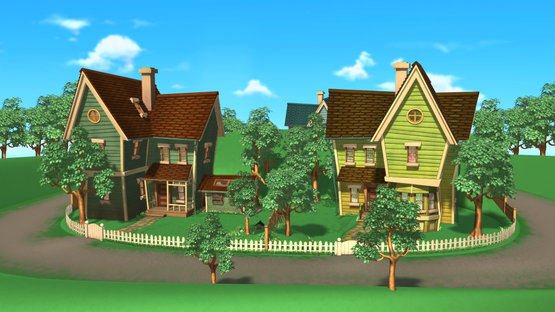 3D cartoon house home - TurboSquid 1474547