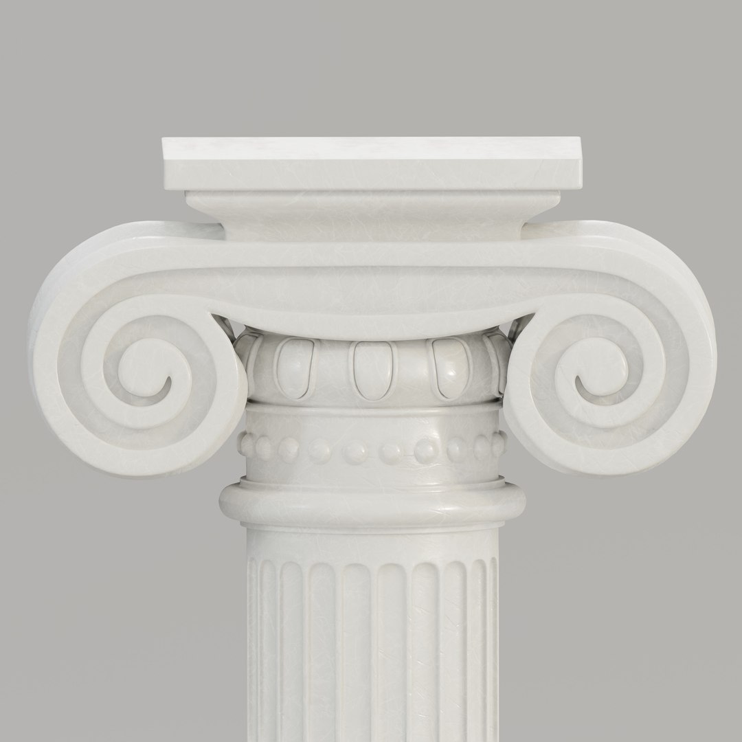 3D Column Marble Concrete - TurboSquid 1454003