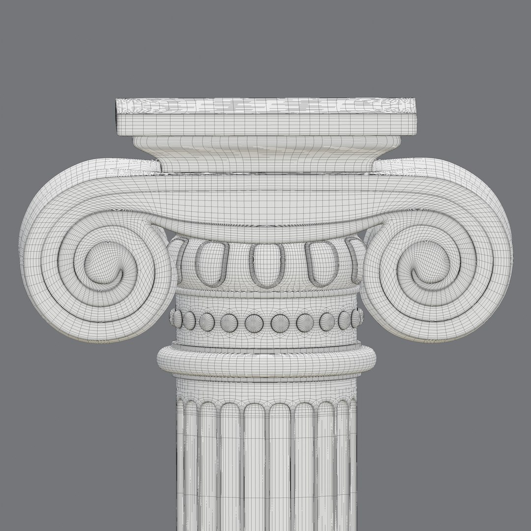3D Column Marble Concrete - TurboSquid 1454003