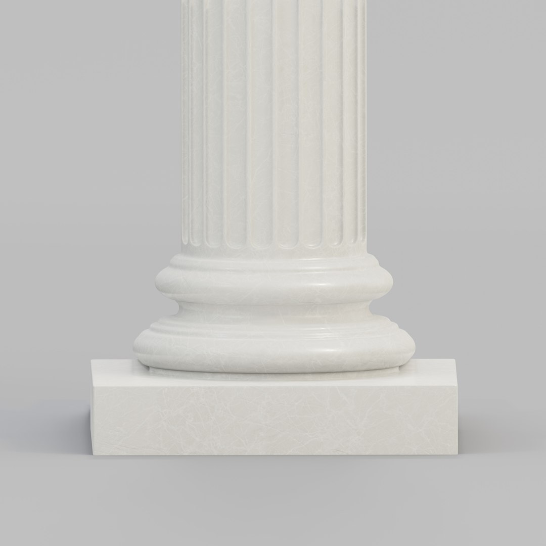 3D Column Marble Concrete - TurboSquid 1454003