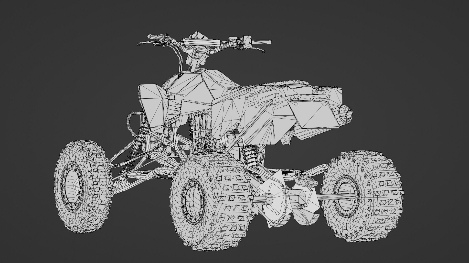 3D Burst 450FX High-Speed Off-Road Bike 3D Model Low-poly 3D Model ...