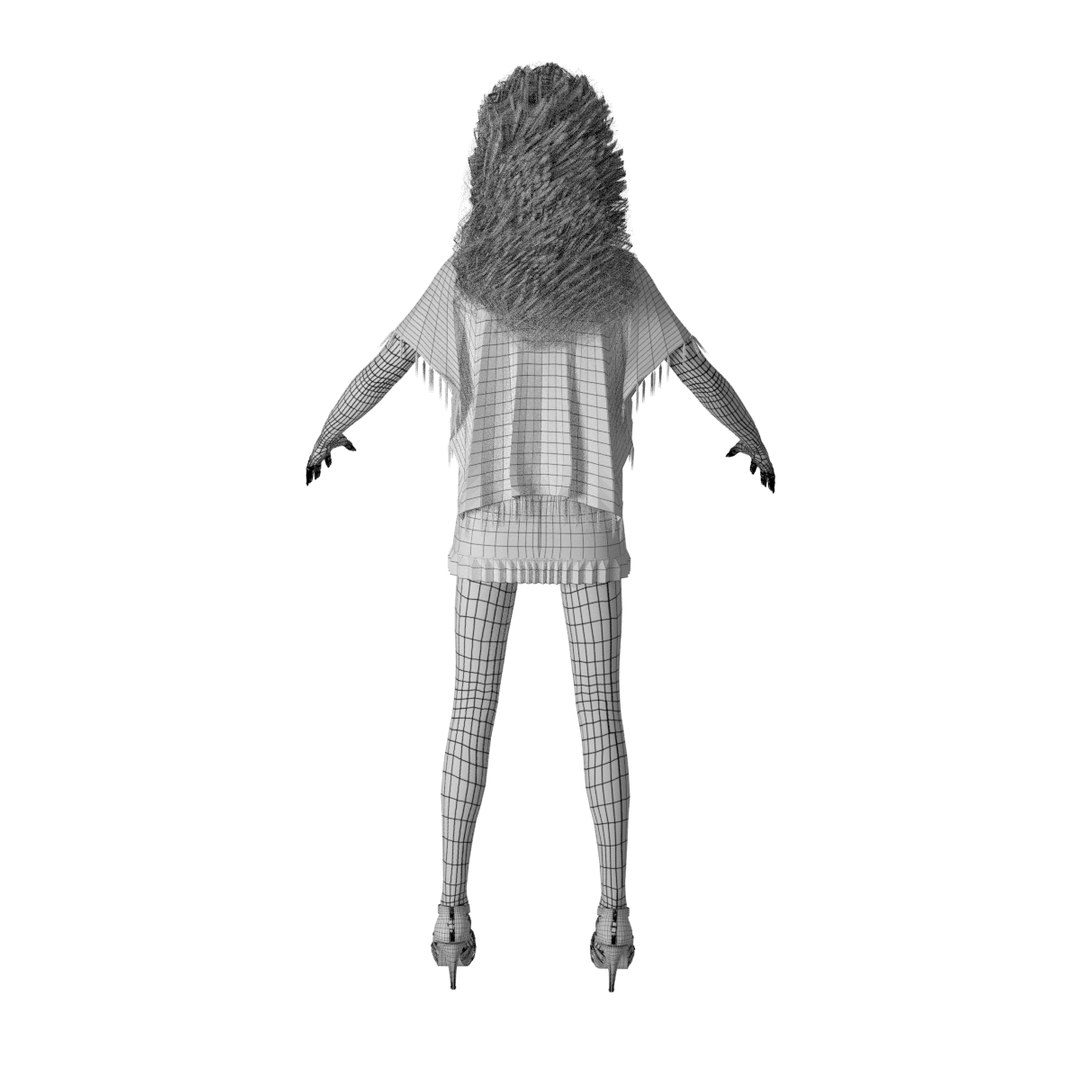 Cher Caricature Model - TurboSquid 1258061