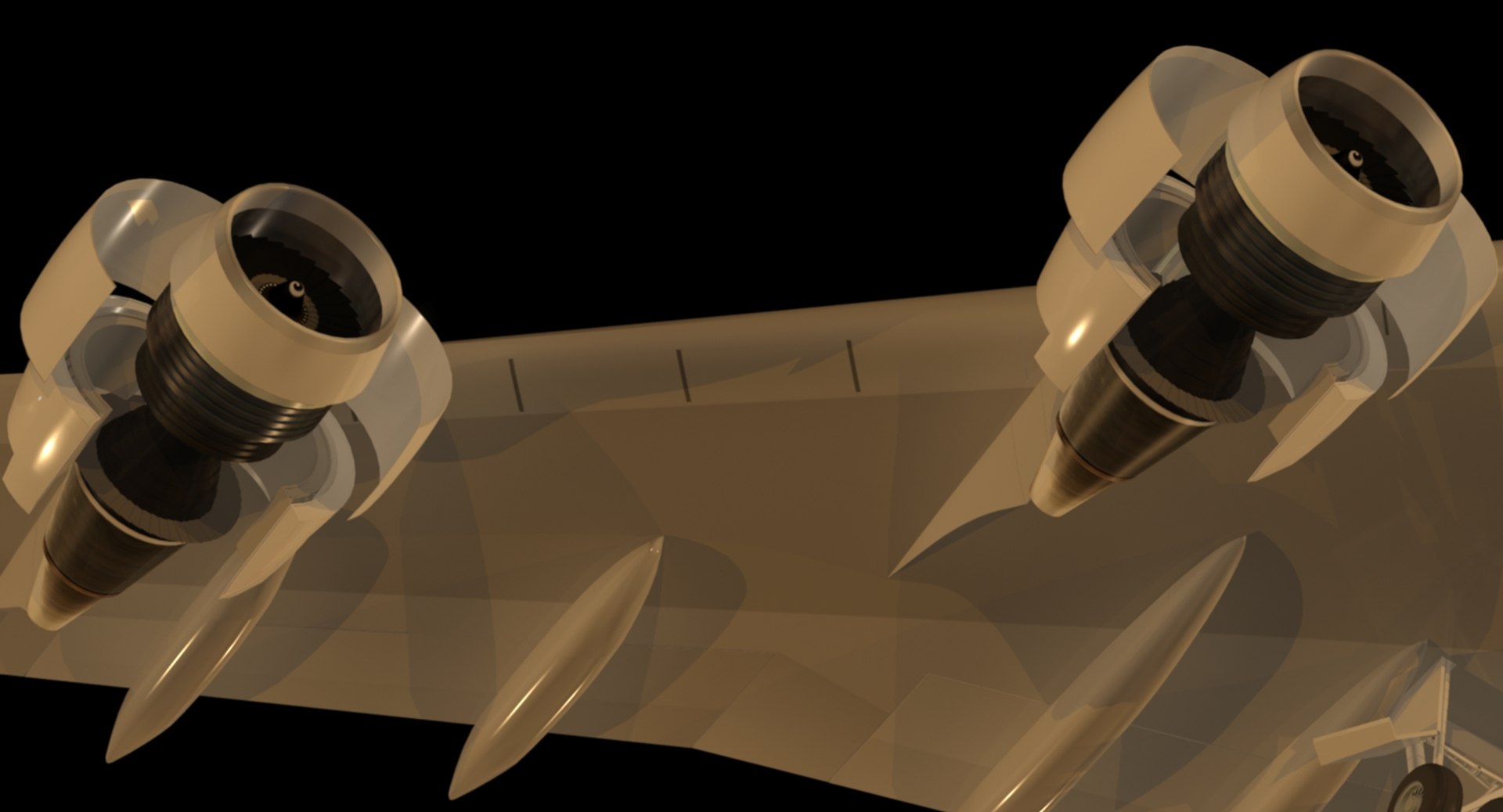 3d Model Scene Loading Operation Boeing 747-400