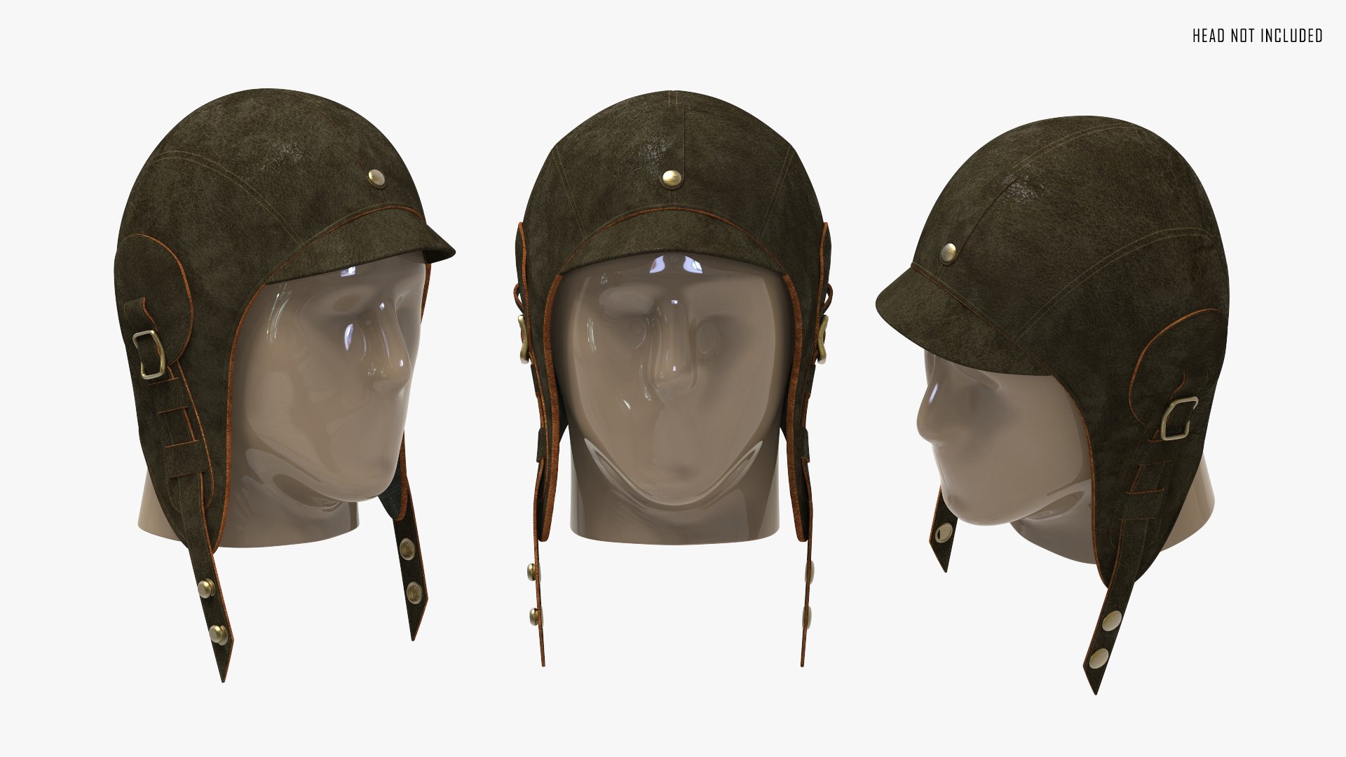 3D Model Aviator Hat - TurboSquid 1776137