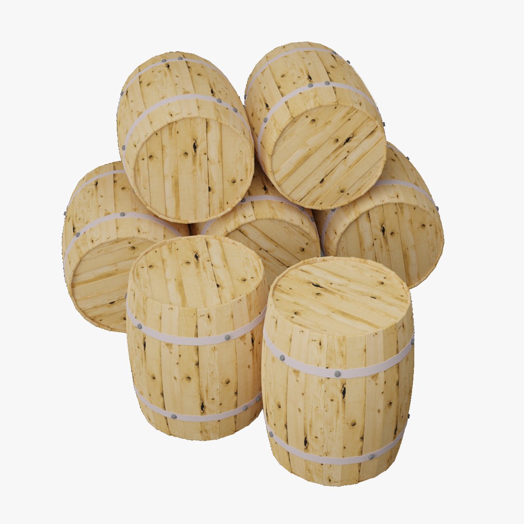 3D Barrels - TurboSquid 2032752