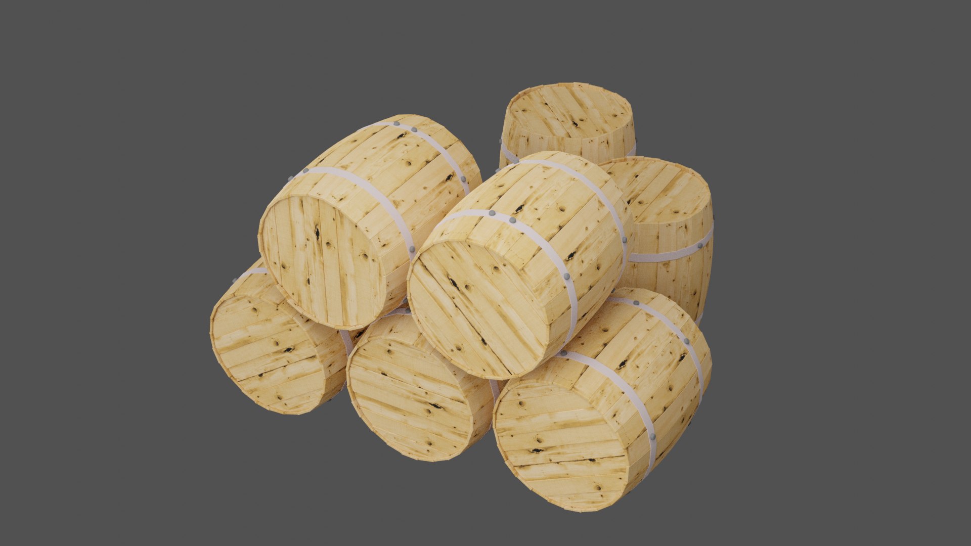 3D Barrels - TurboSquid 2032752