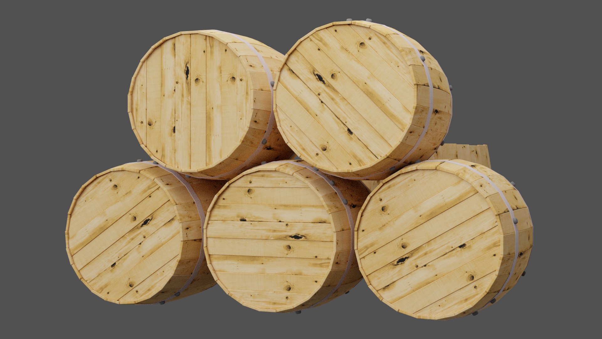 3D Barrels - TurboSquid 2032752