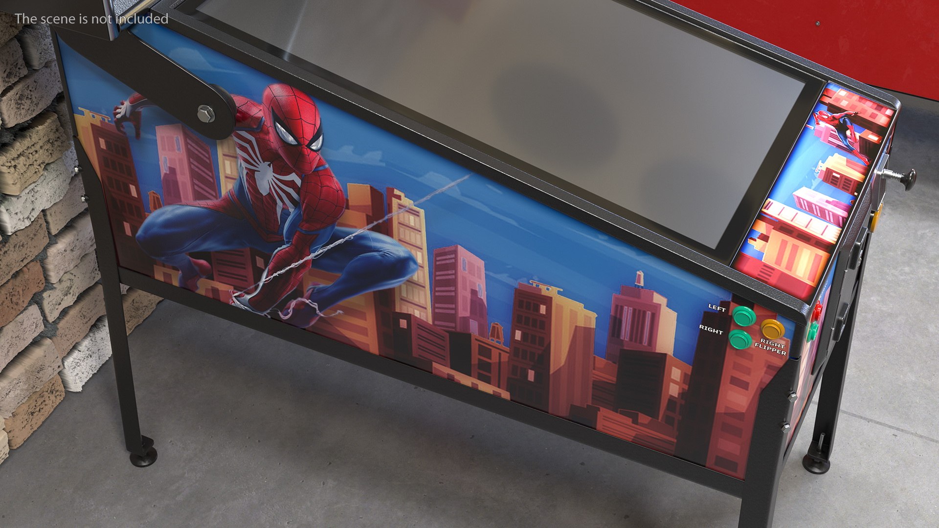 Classic Arcade Virtual Pinball Machine 3D - TurboSquid 1715632